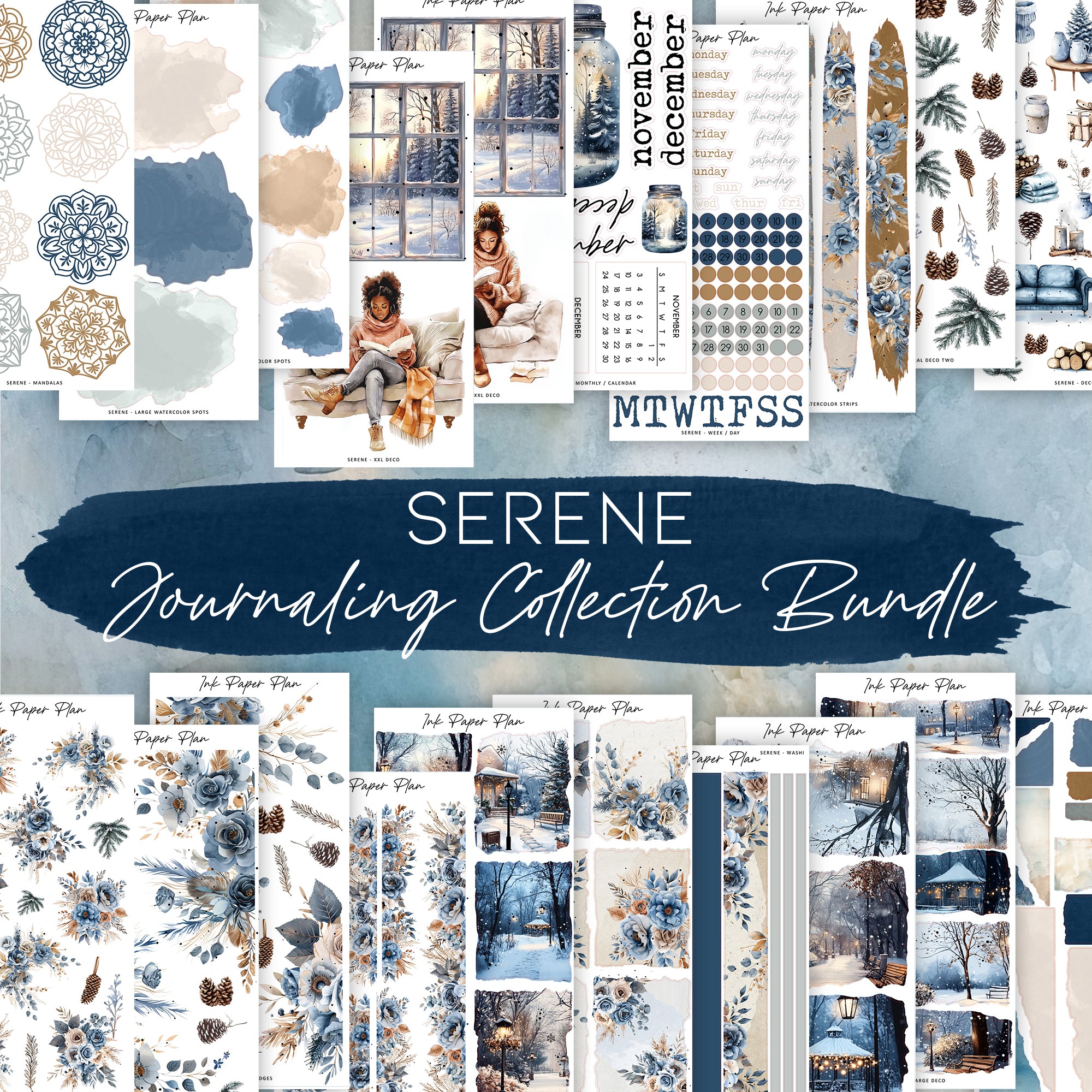 Serene | Journaling Collection | Bundles – Ink Paper Plan