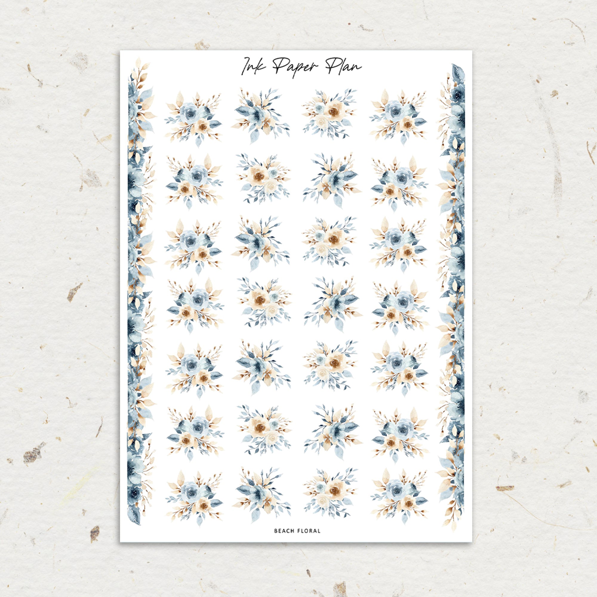 Beach | Floral Deco – Ink Paper Plan