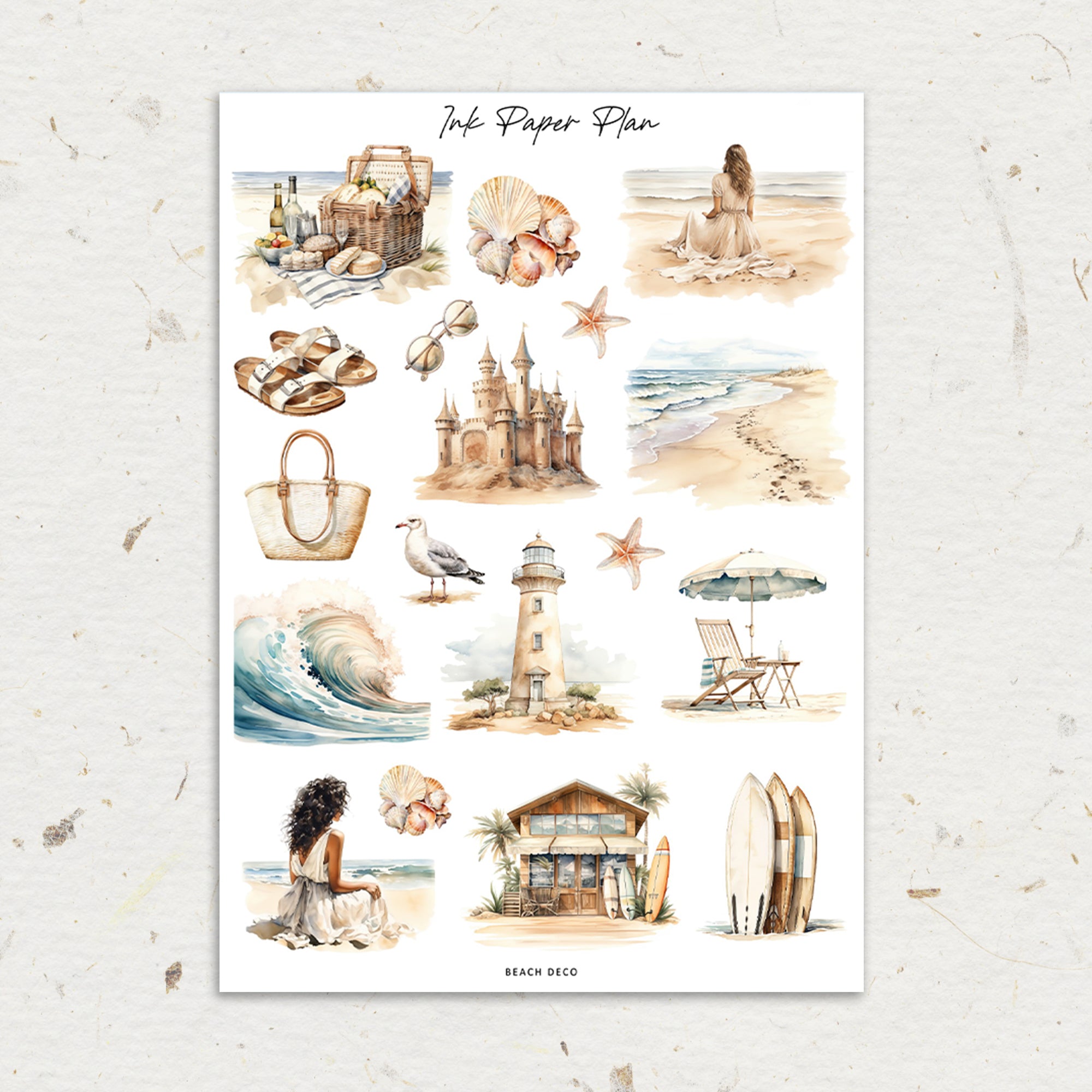 Beach | Deco – Ink Paper Plan