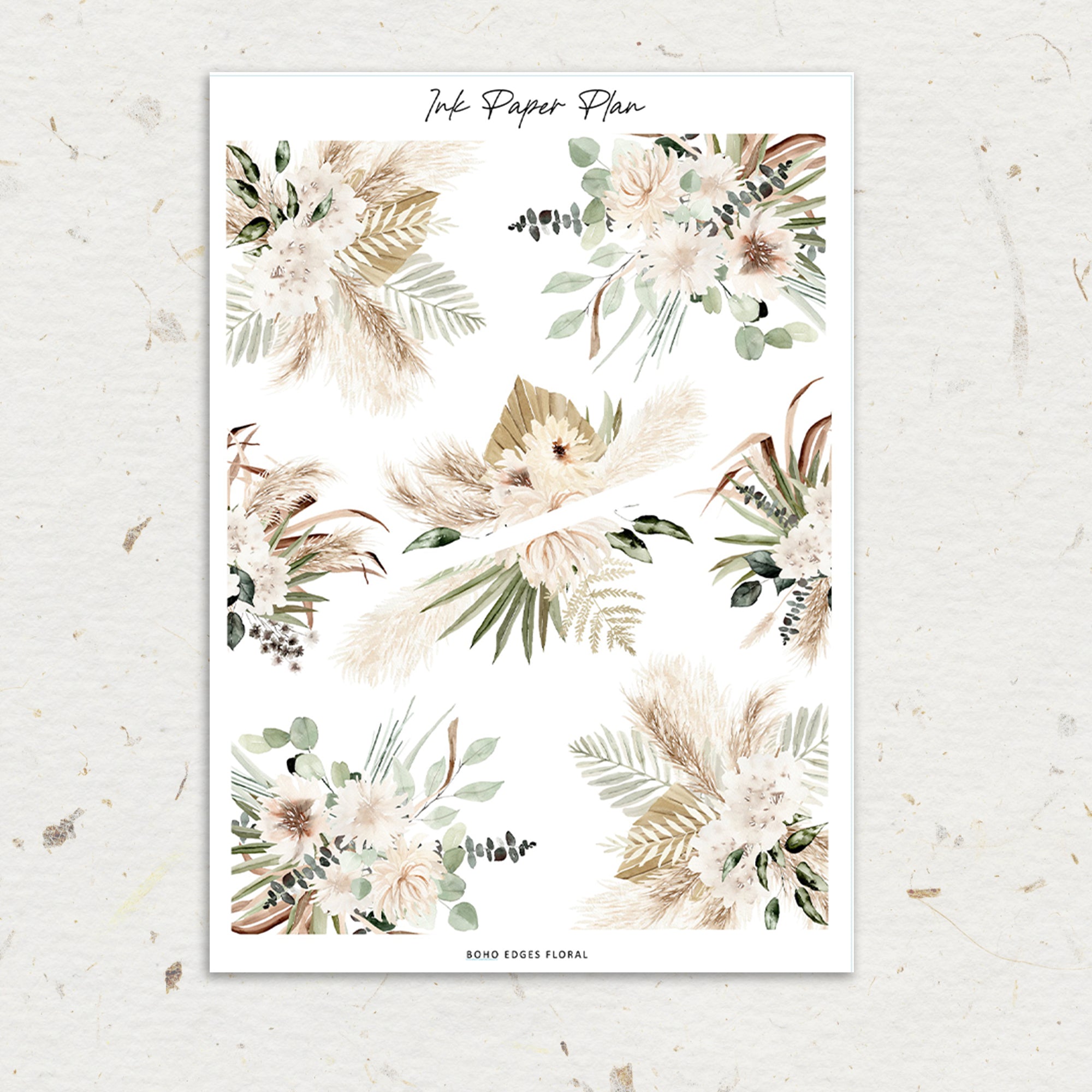 Boho | Floral Edges – Ink Paper Plan