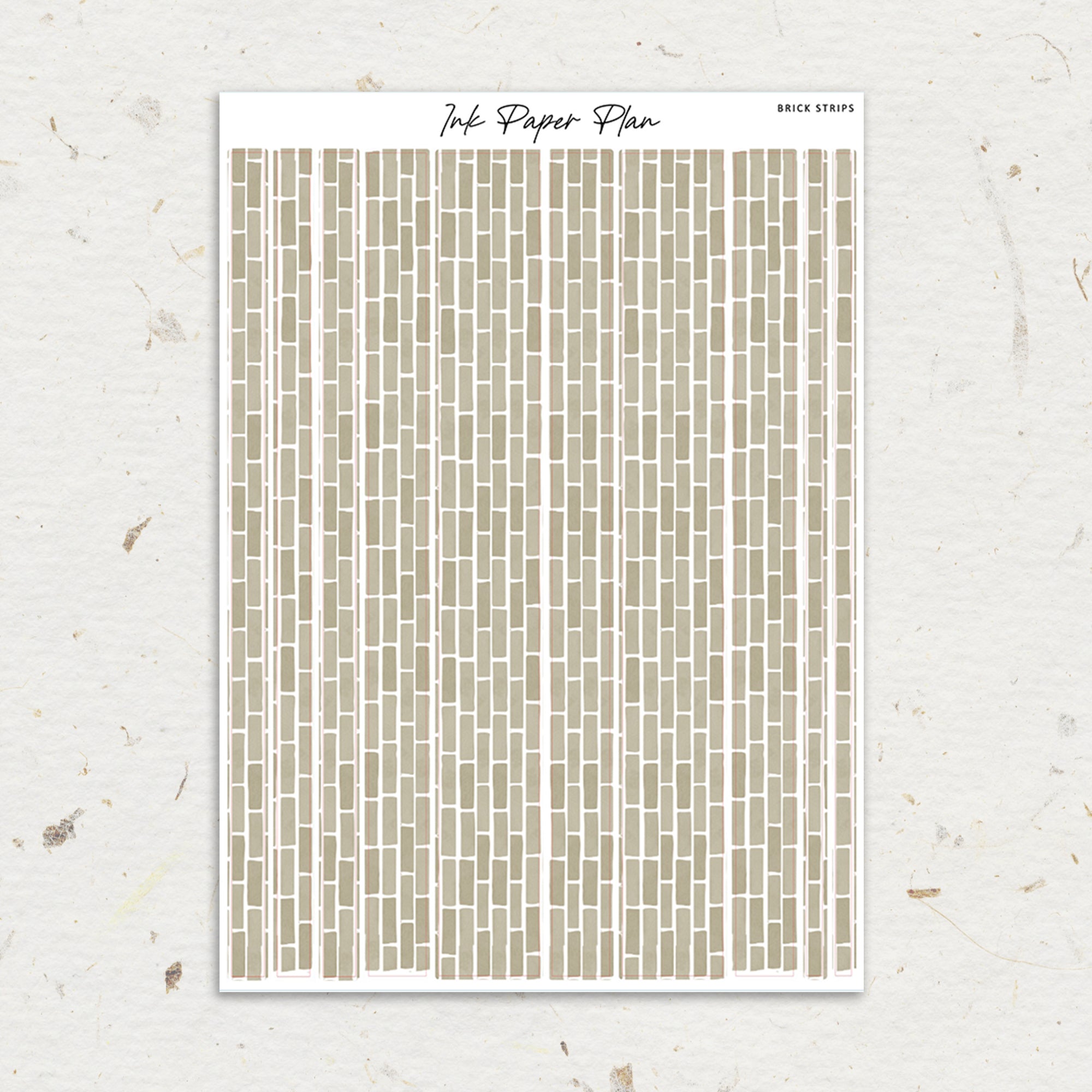 Brick | Strips – Ink Paper Plan