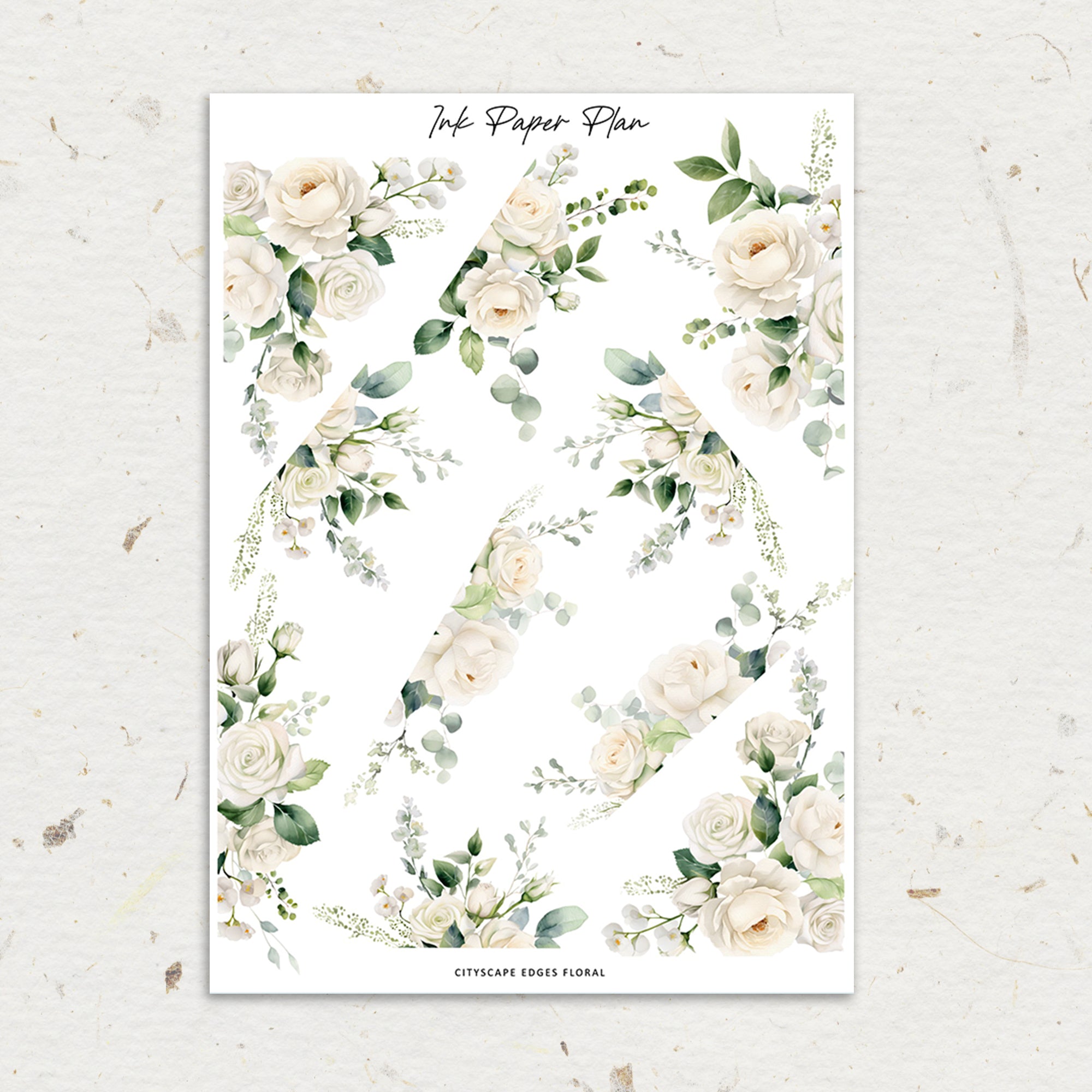 Cityscape | Floral Edges – Ink Paper Plan