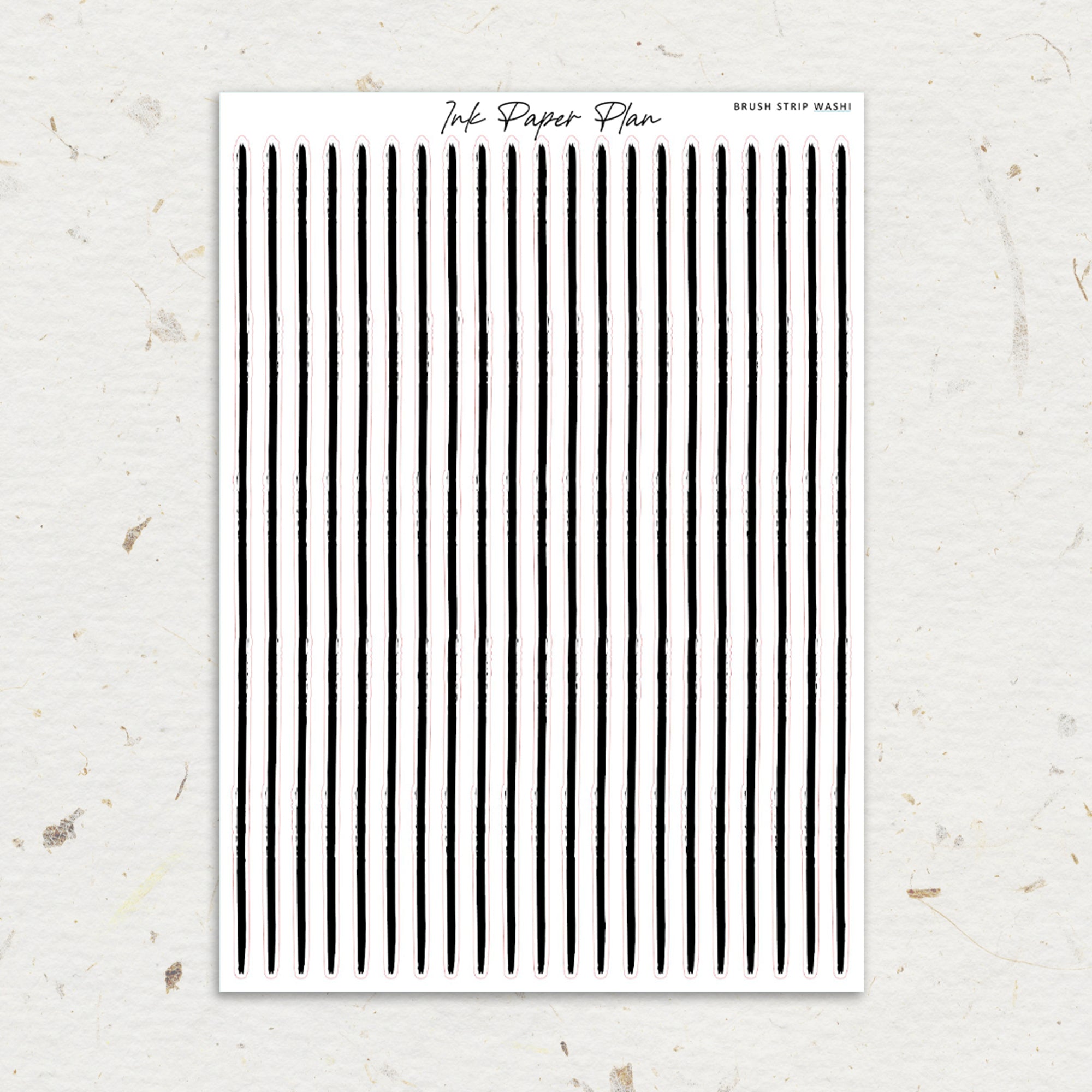 Brush Strip | Foiled Washi – Ink Paper Plan