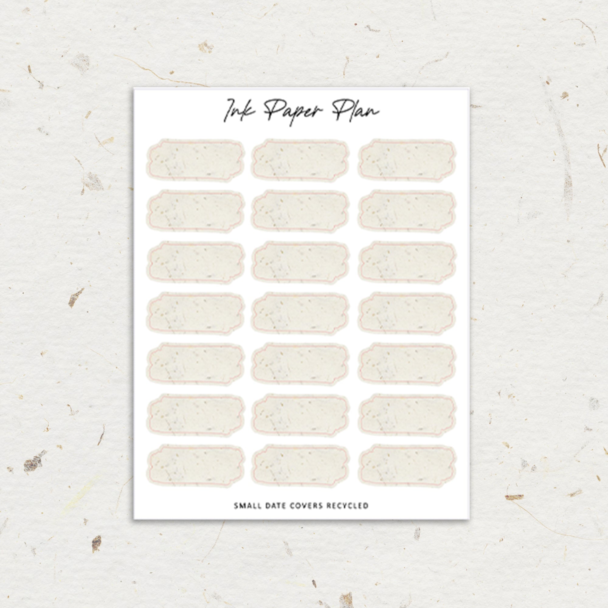 Recycled | Small Date Covers – Ink Paper Plan