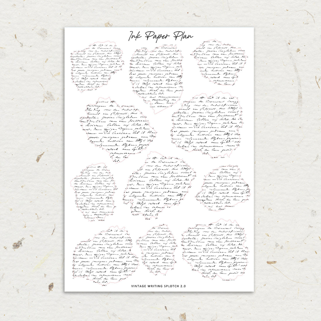 Writing Splotchs 2.0 | Foiled Overlay – Ink Paper Plan