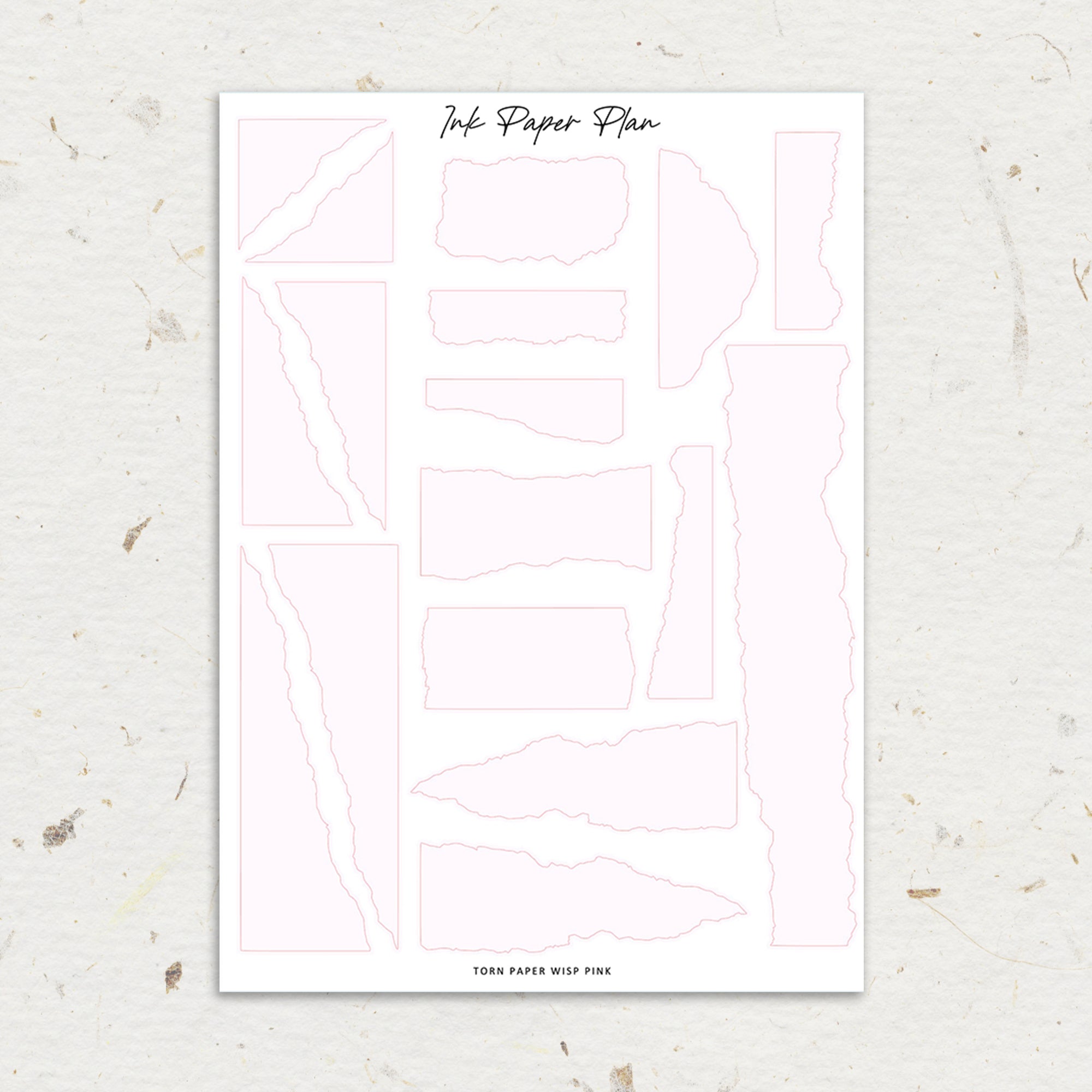 Torn Paper | Solid Pastel – Ink Paper Plan