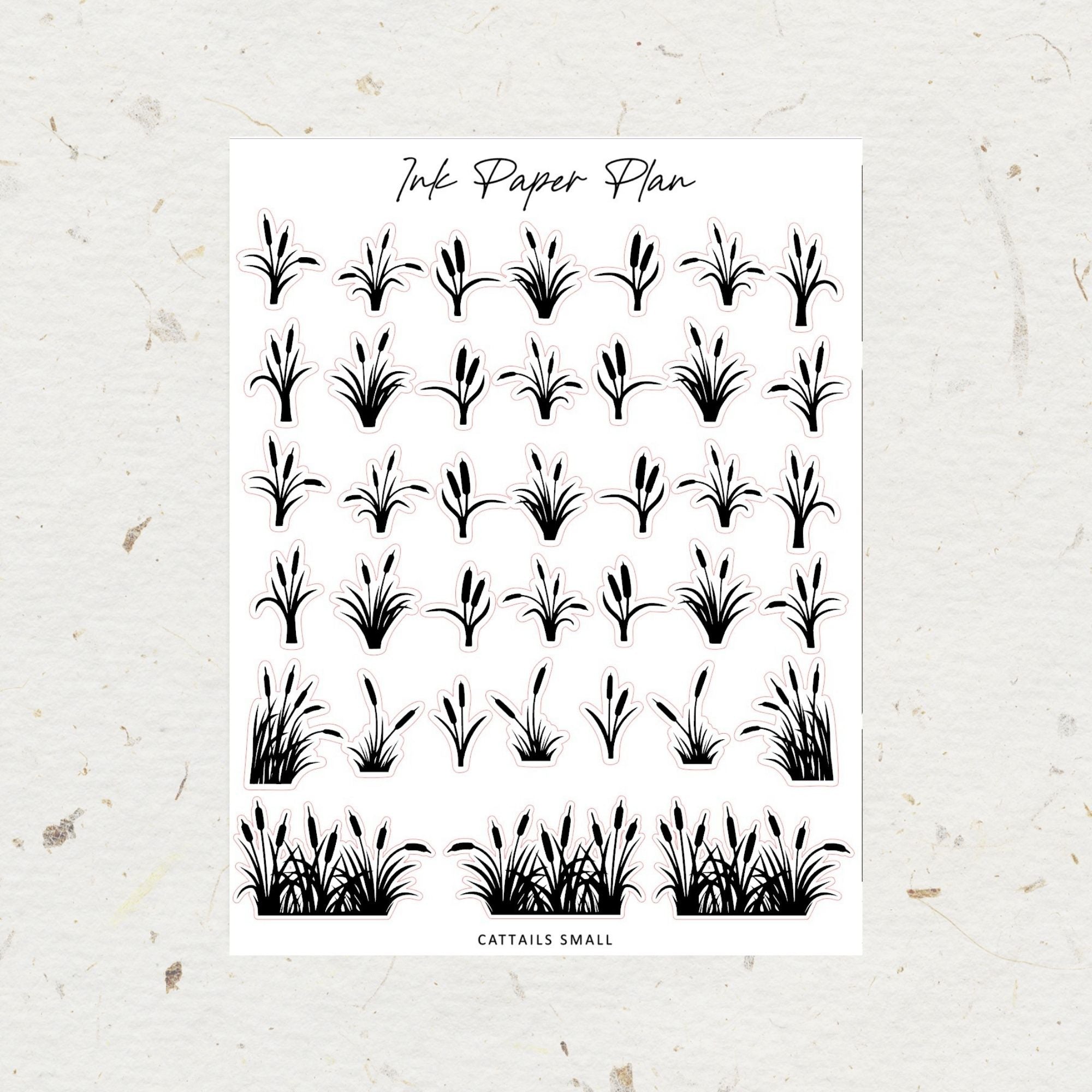 Cattails Small | Foiled Deco – Ink Paper Plan