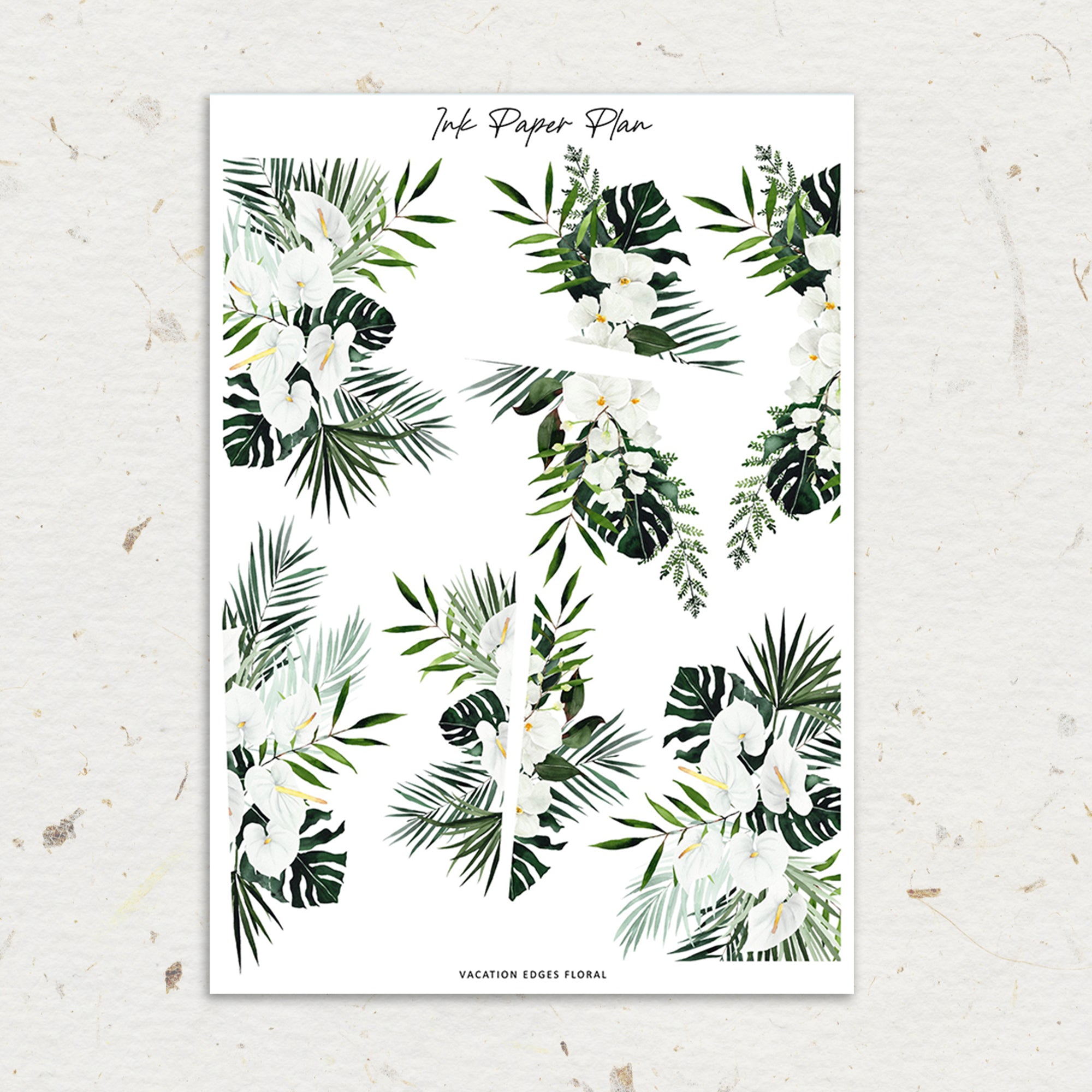 Vacation | Floral Edges – Ink Paper Plan