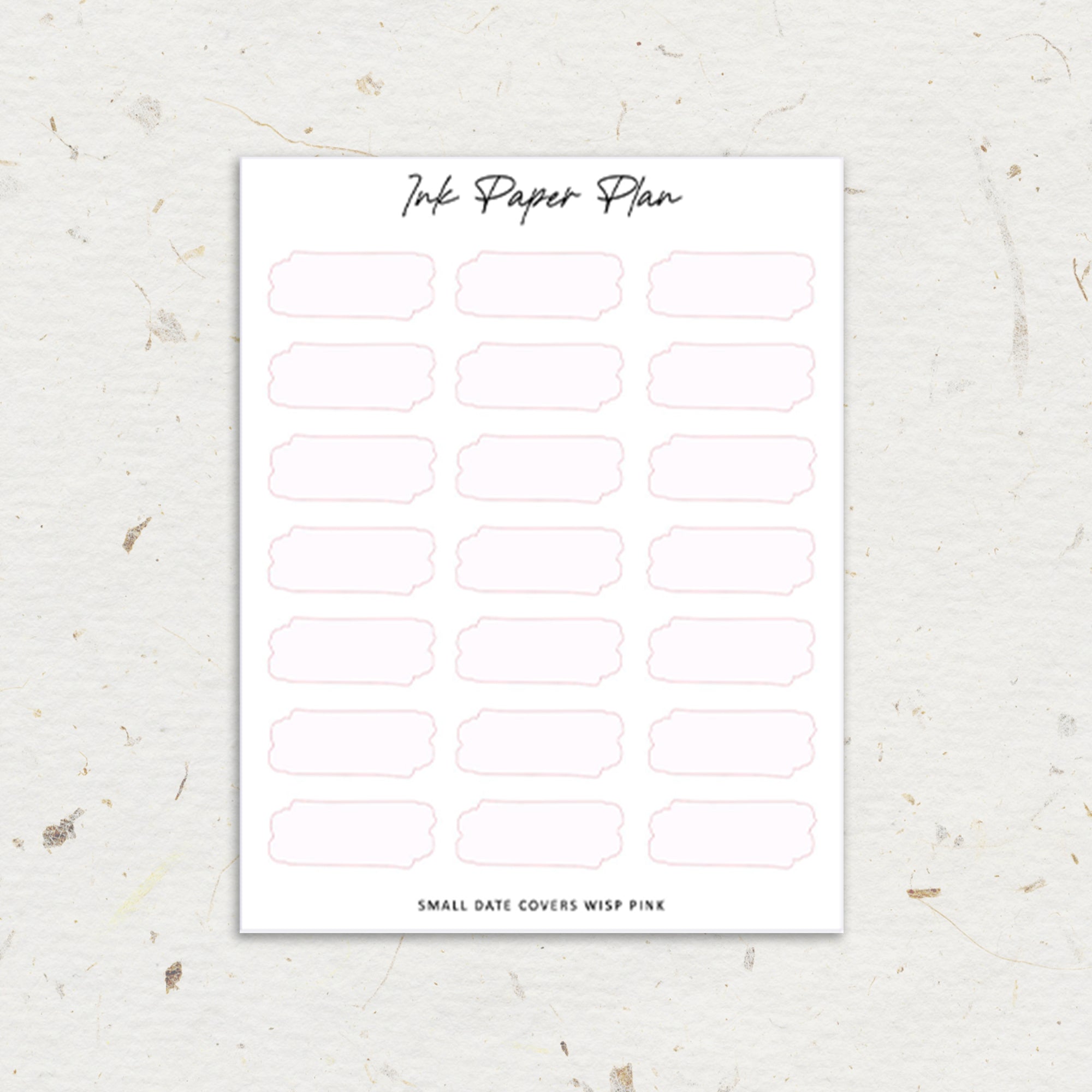 Pastel | Small Date Covers – Ink Paper Plan