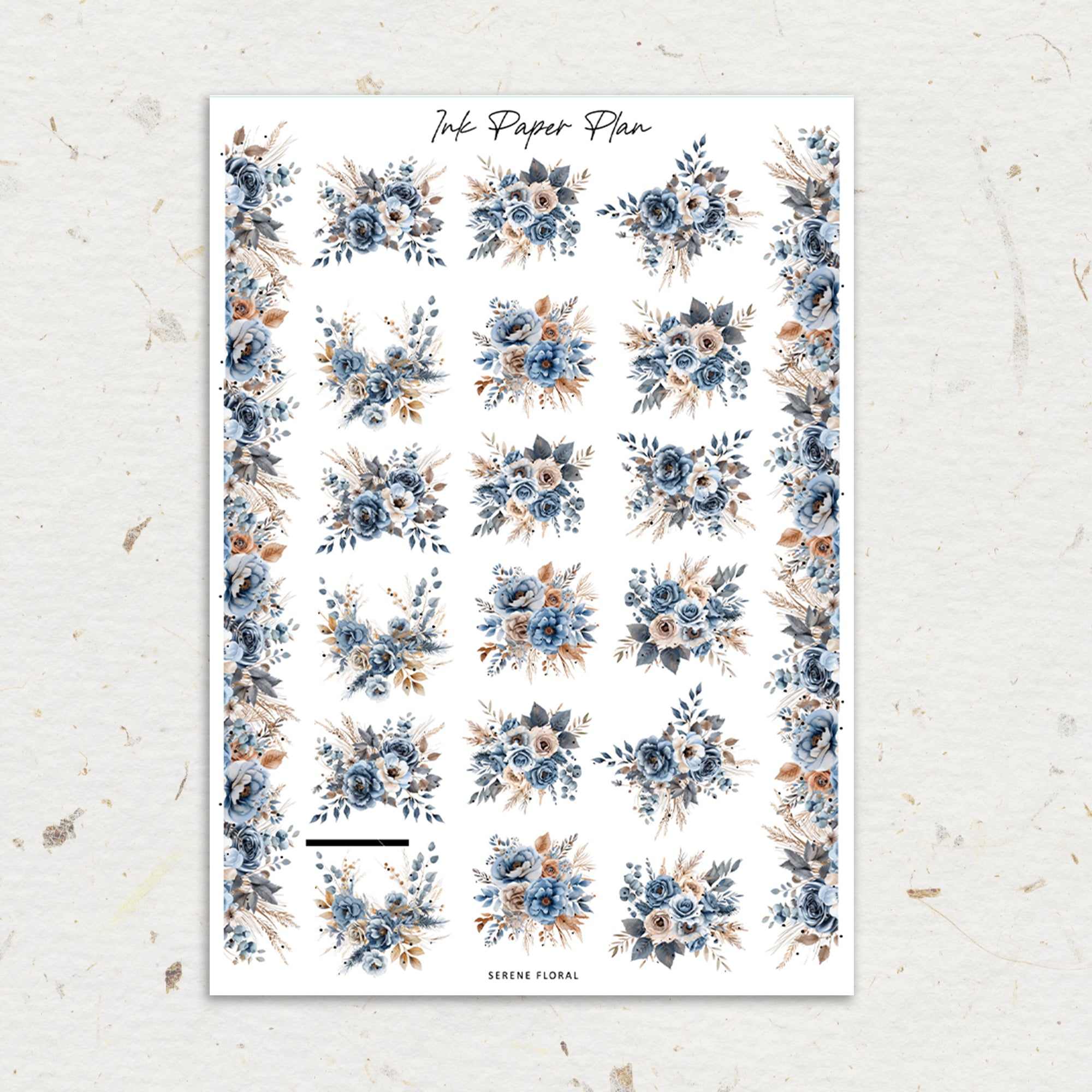 Serene | Floral Deco – Ink Paper Plan