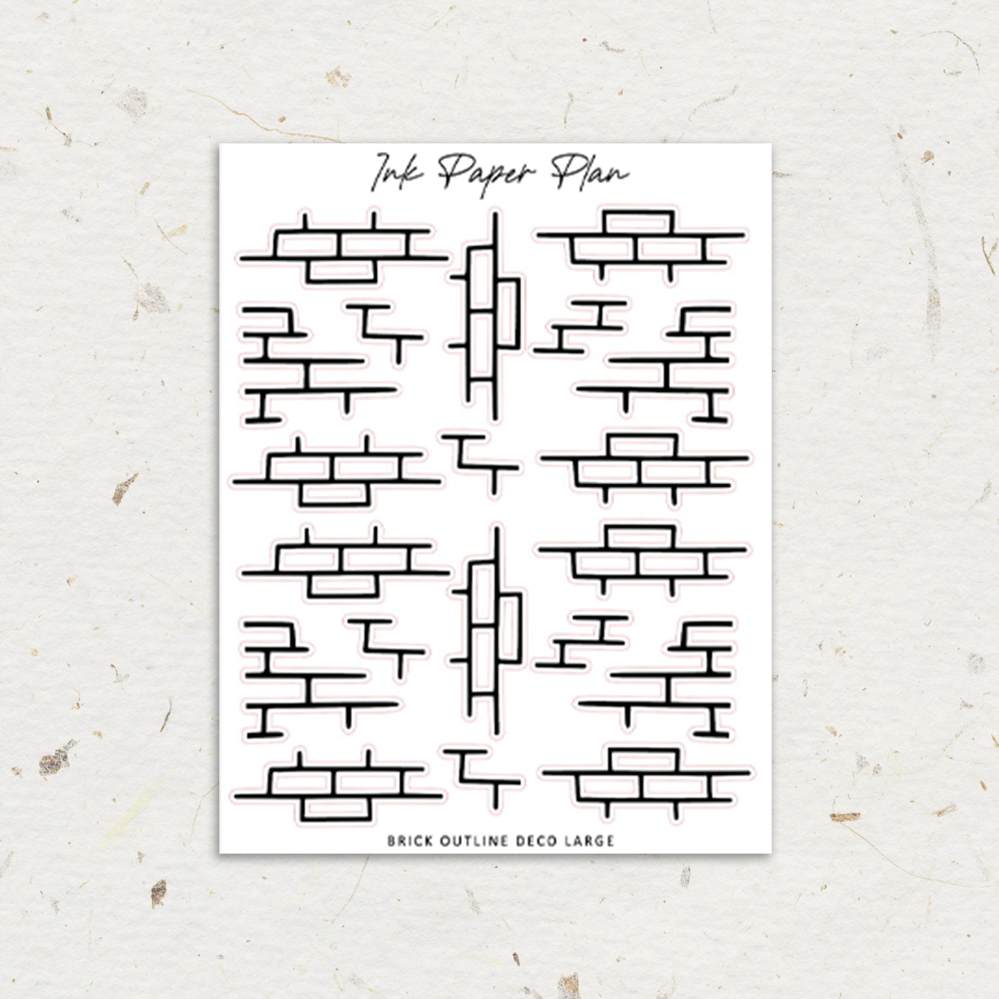 Brick Large | Foiled Deco – Ink Paper Plan
