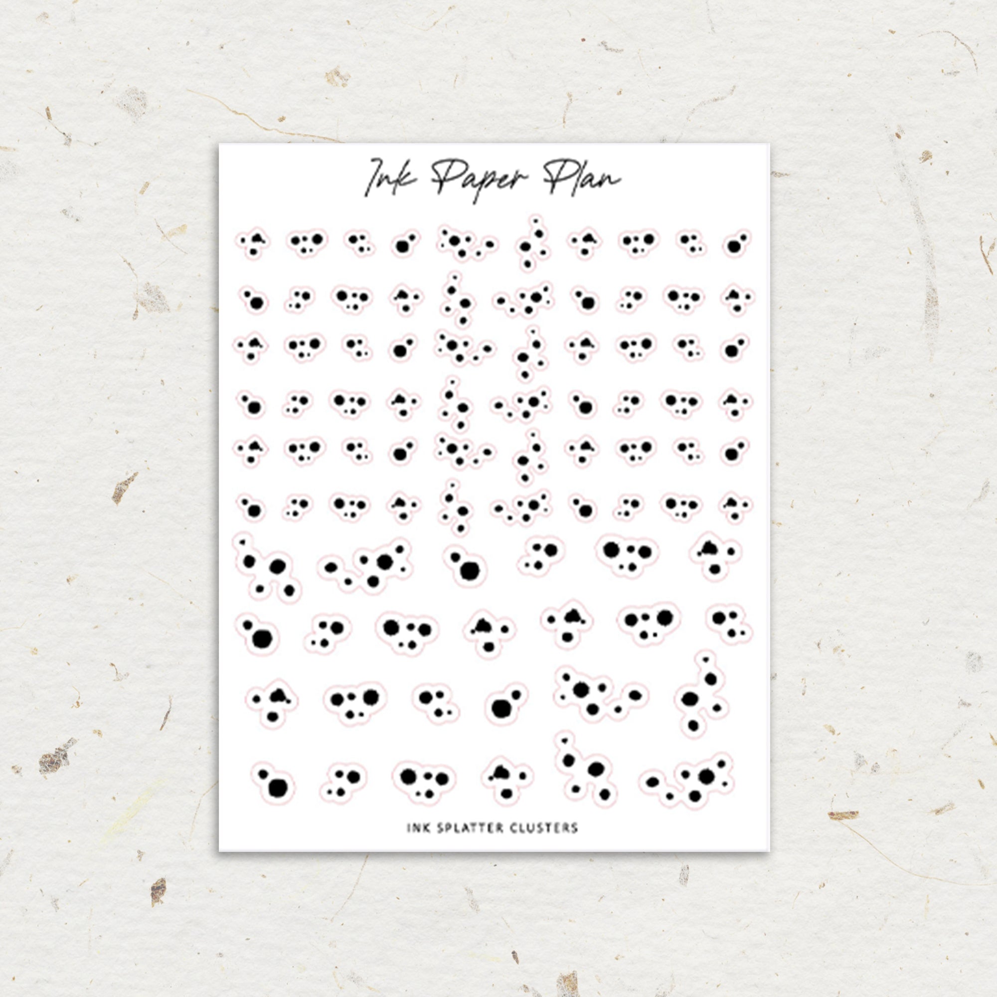 Ink Splatter | Foiled Cluster – Ink Paper Plan