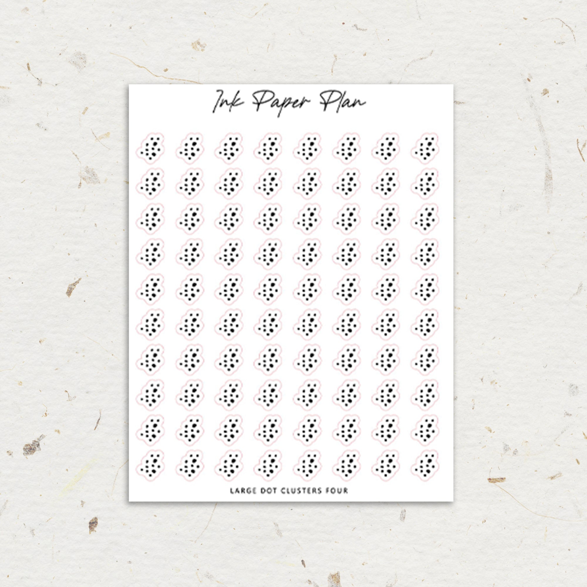 Large Dot Four | Foiled Clusters – Ink Paper Plan