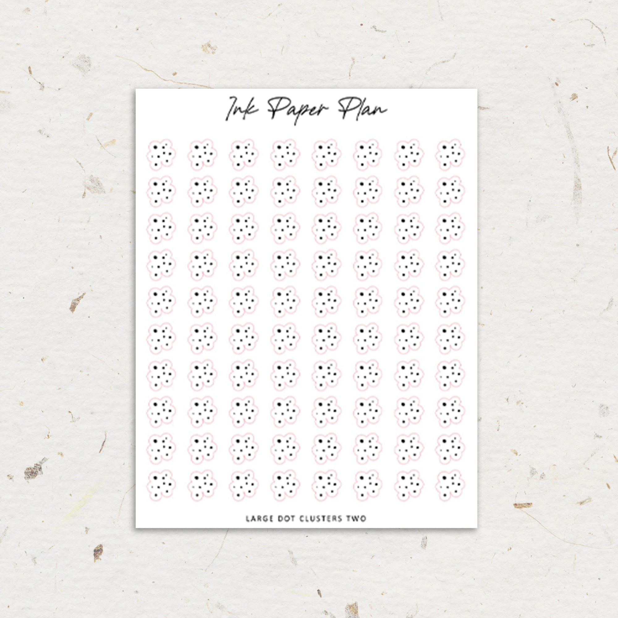 Large Dot Two | Foiled Clusters – Ink Paper Plan