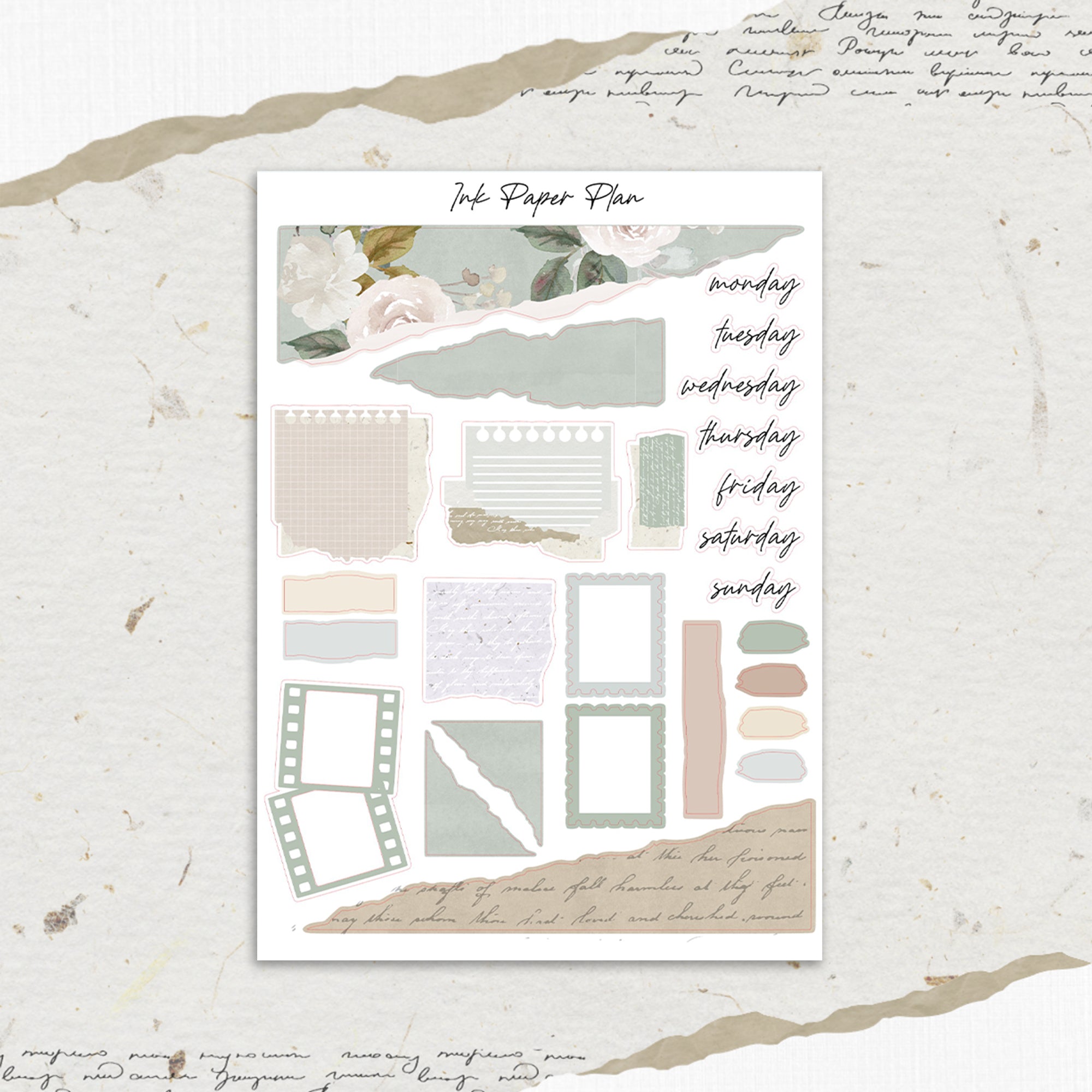 Sage | Journaling Sheet – Ink Paper Plan