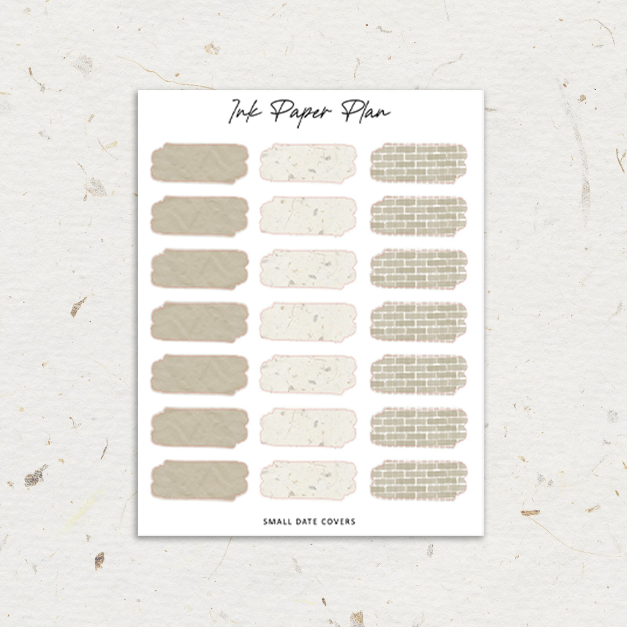 Mix | Small Date Covers – Ink Paper Plan