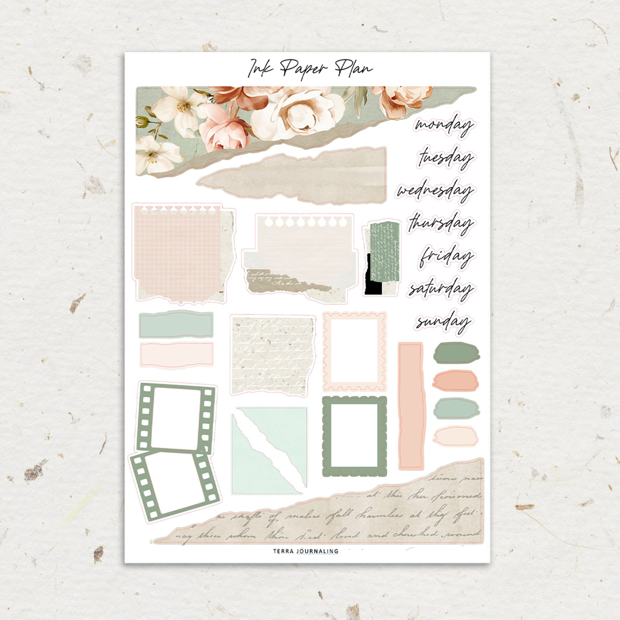 Terra | Journaling Sheet – Ink Paper Plan