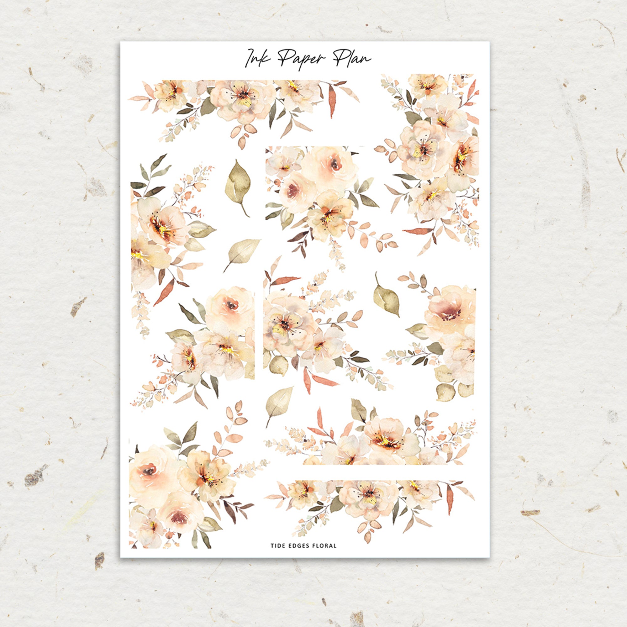 Tide | Floral Edges – Ink Paper Plan